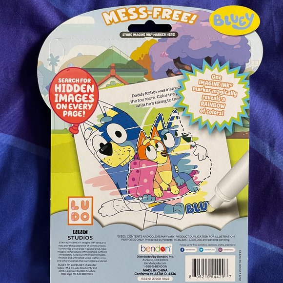 Bluey | Toys | Bluey Imagine Ink Activity Book Brand New Messfree Kid ...